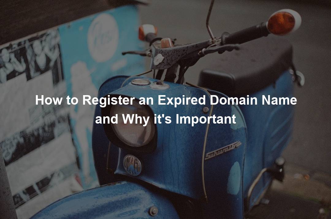 How to Register an Expired Domain Name and Why it’s Important – Domain ...